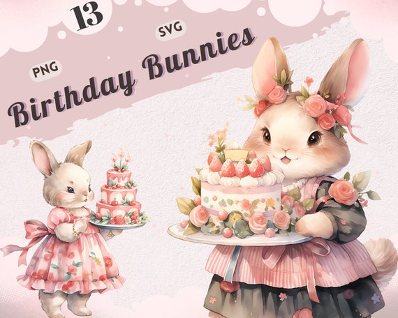 Birthday Bunny Clipart