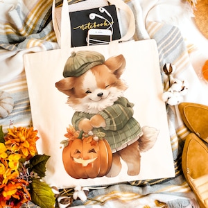 Watercolor Autumn Dogs Clipart: Cute Dogs in Fall Outfits, Cozy Autumn ...