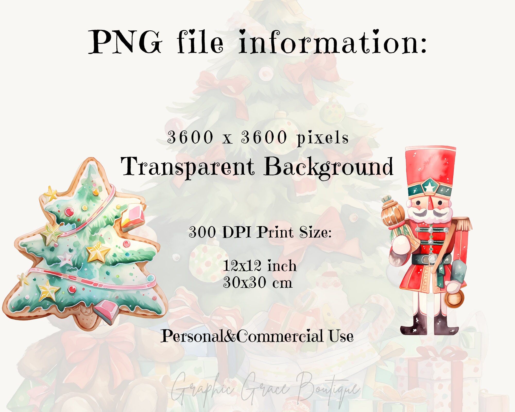 Watercolor Christmas Clipart Bundle Christmas Tree, Santa , Snowman ...