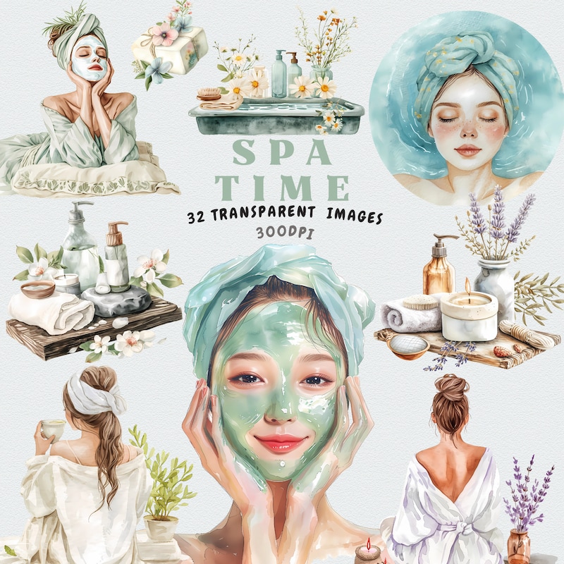 Spa Clip Art - Etsy