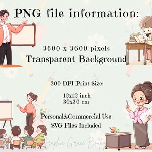 Back to School Clipart Bundle - 57 Cute Cartoon Illustrations, Cute ...