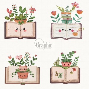 Little Cute Floral Journal Clipart Embroidery Details, PNG Graphics ...