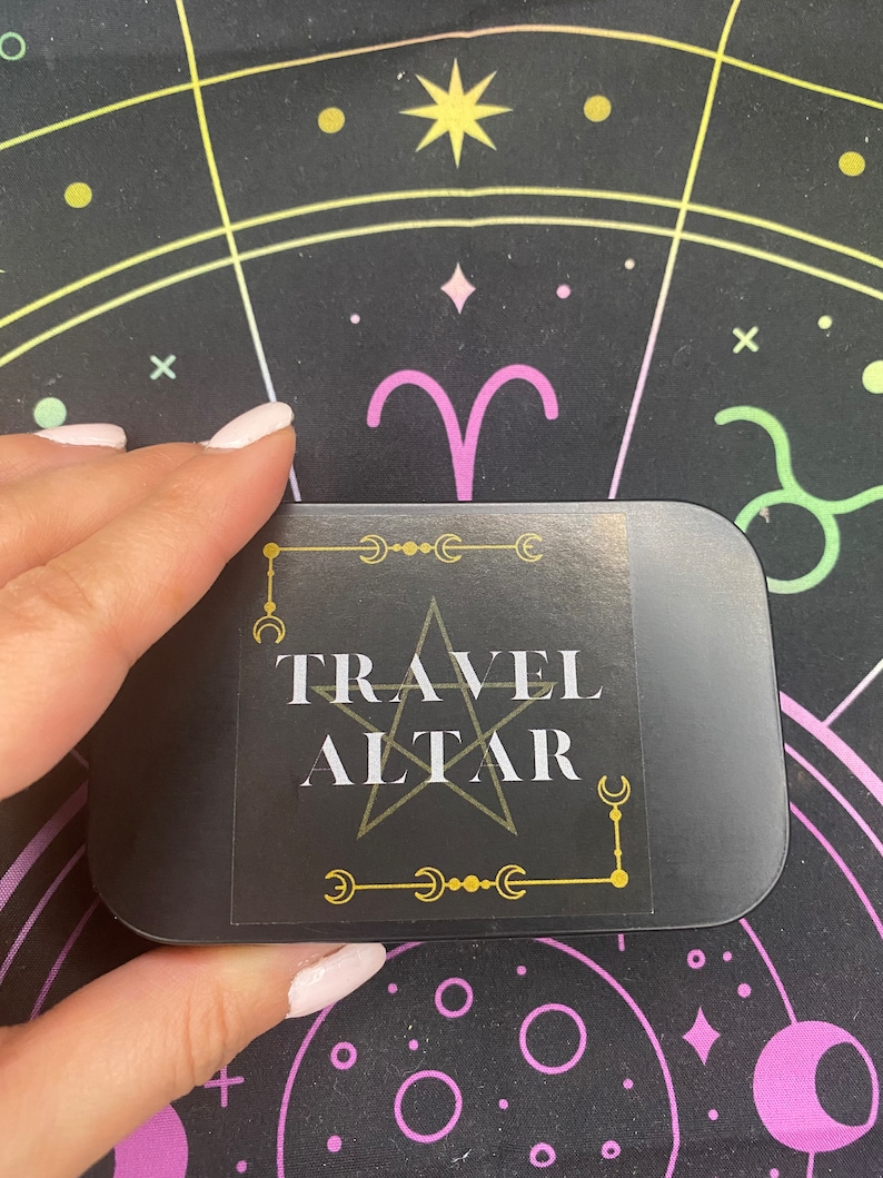 Magic Travel Altar for Witches Altar Kit Mini Altar Travel Altar Wicca ...