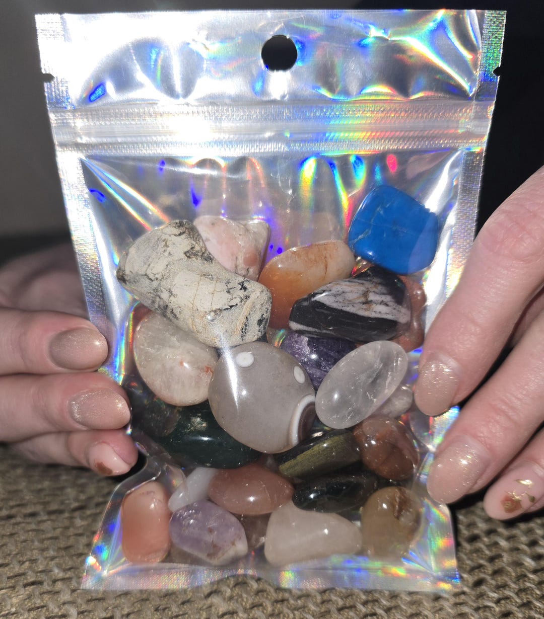 Gemstones Random Mix Tumbled Stones - Gemstone Mix - Medium Pack Over ...