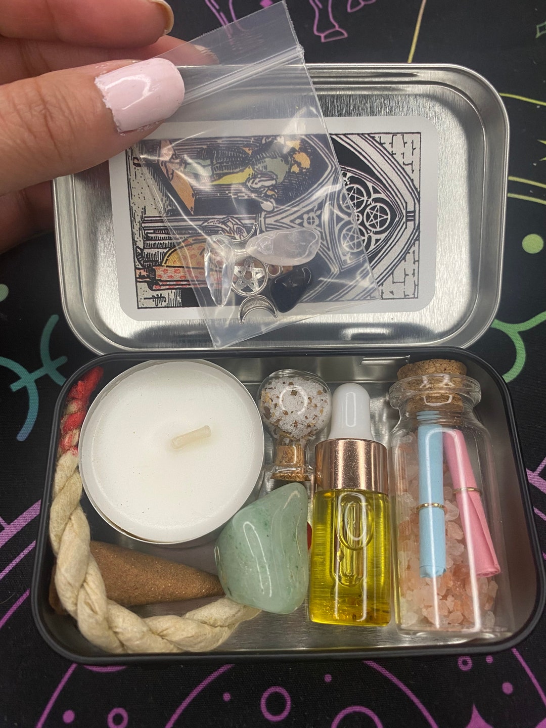 Magic Travel Altar for Witches Altar Kit Mini Altar Travel Altar Wicca ...