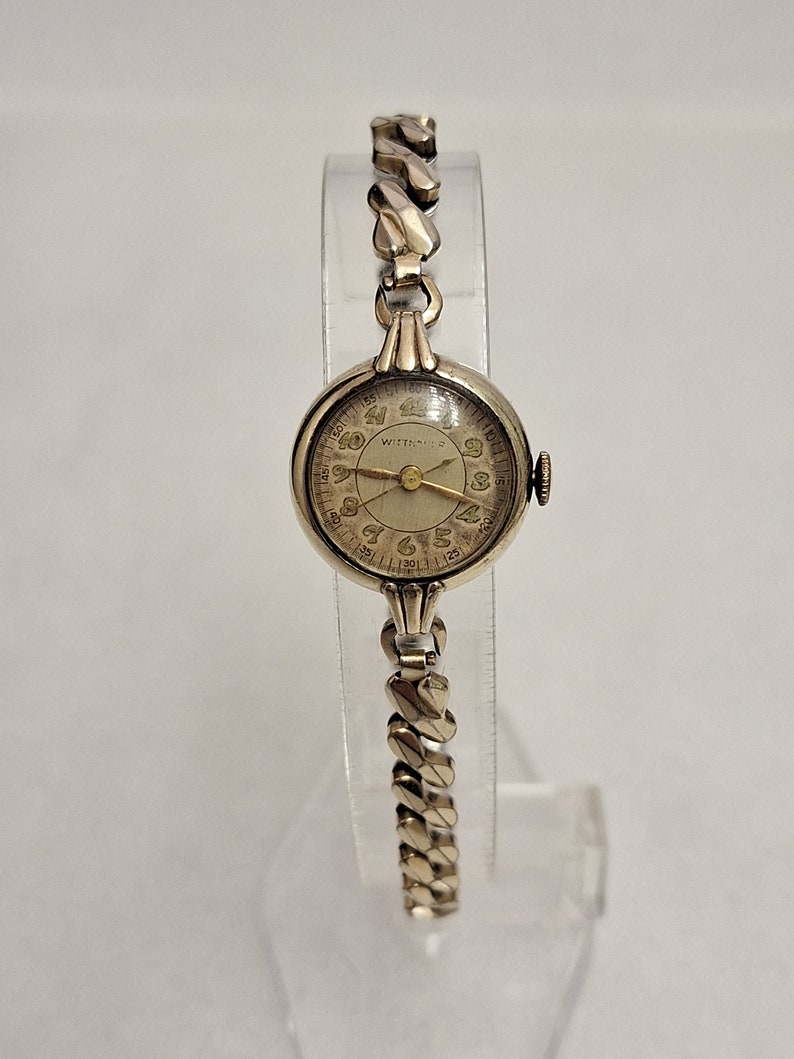Antique Gold Plated Womens Watch Wittnauer Manual Wind With Second Hand ...