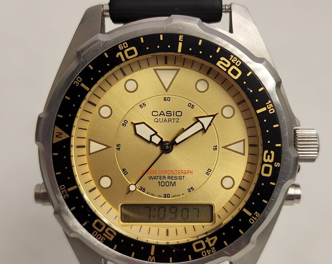 Vintage Casio 358 AMW 320 Watch Analog and Digital Time - Etsy