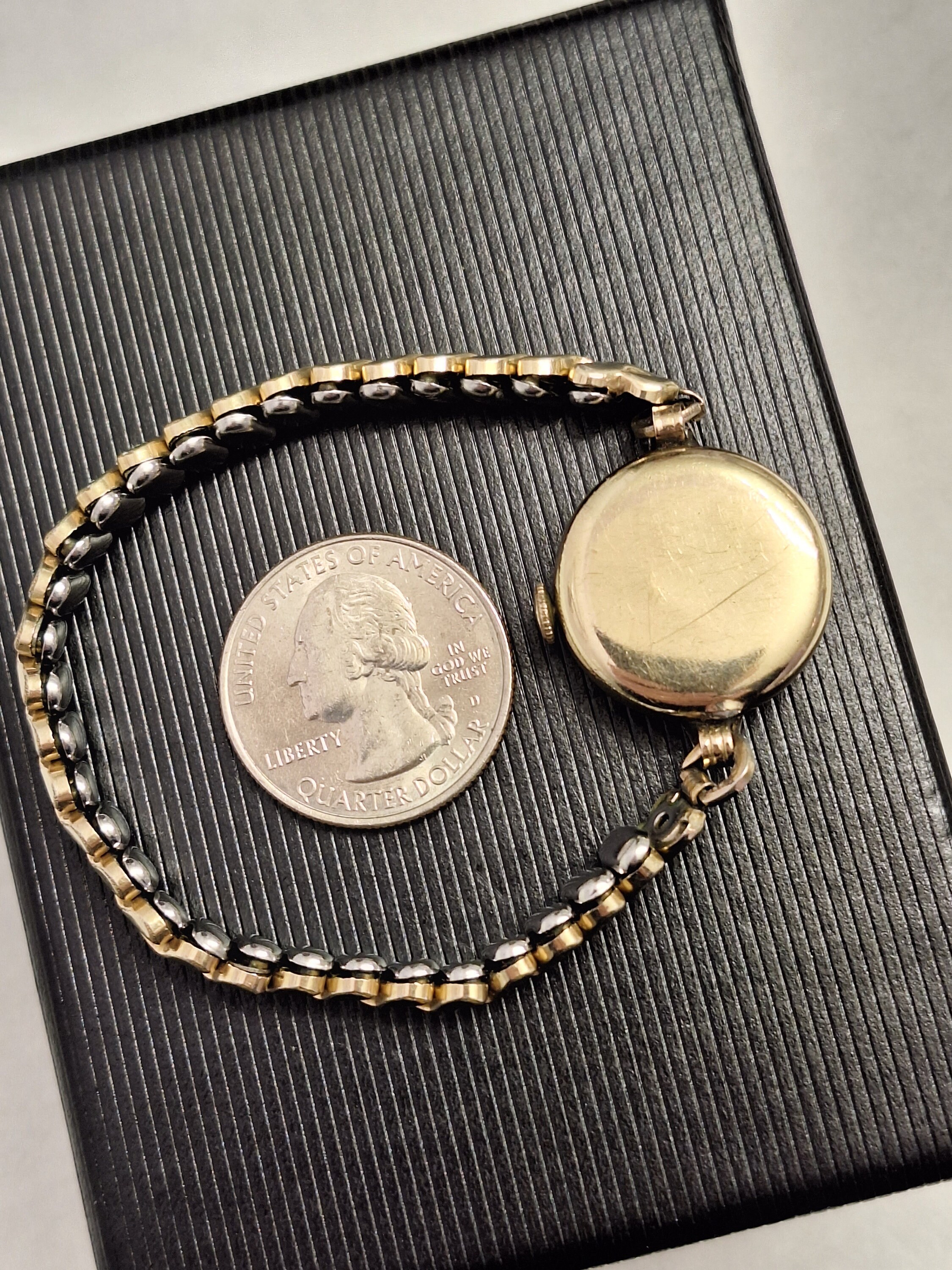 Antique Gold Plated Womens Watch Wittnauer Manual Wind With Second Hand ...