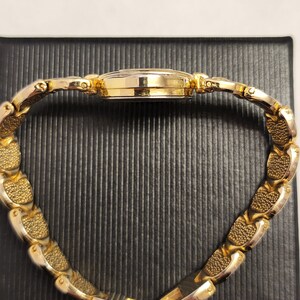 Vintage Two Tone Womens Watch Ronica Quartz With Faux Diamond Marker ...