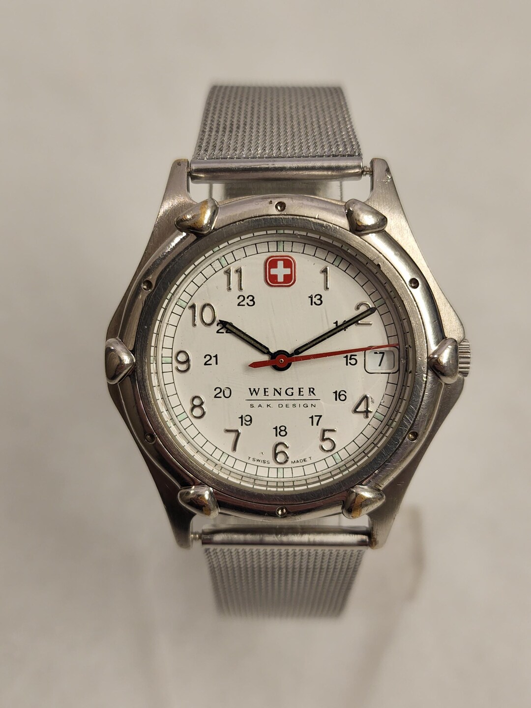 Retro Wenger SAK Design Quartz Swiss Made on Stainless Adjustable ...