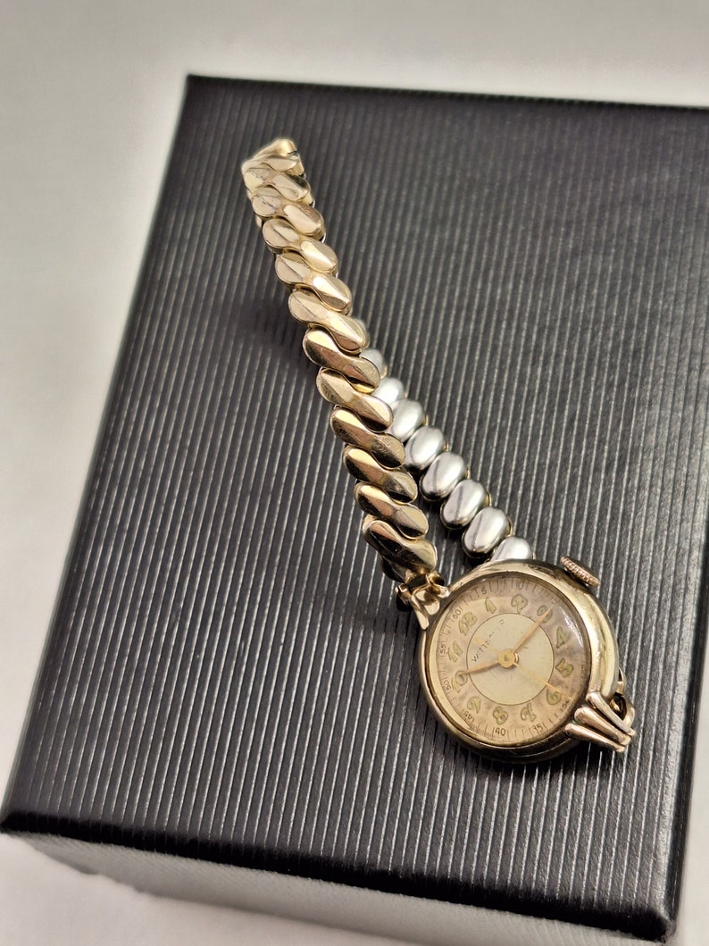 Antique Gold Plated Womens Watch Wittnauer Manual Wind With Second Hand ...