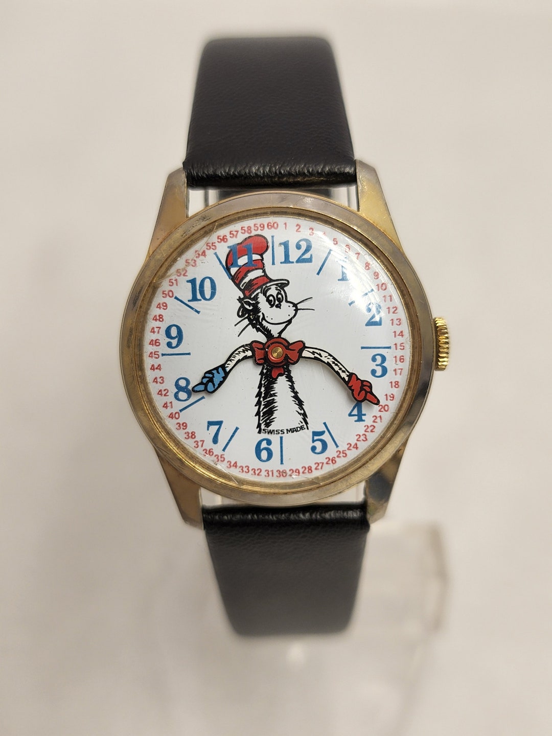Vintage Dr. Seuss Watch Manual Wind Cat in the Hat Unisex Adult/kids ...