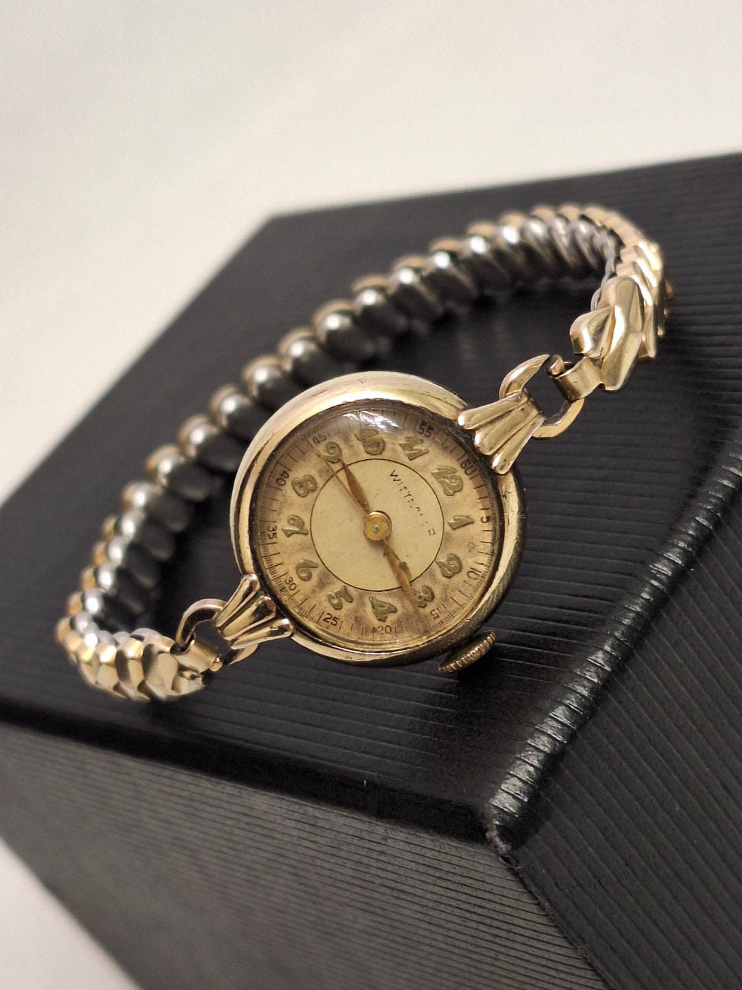 Antique Gold Plated Womens Watch Wittnauer Manual Wind With Second Hand ...