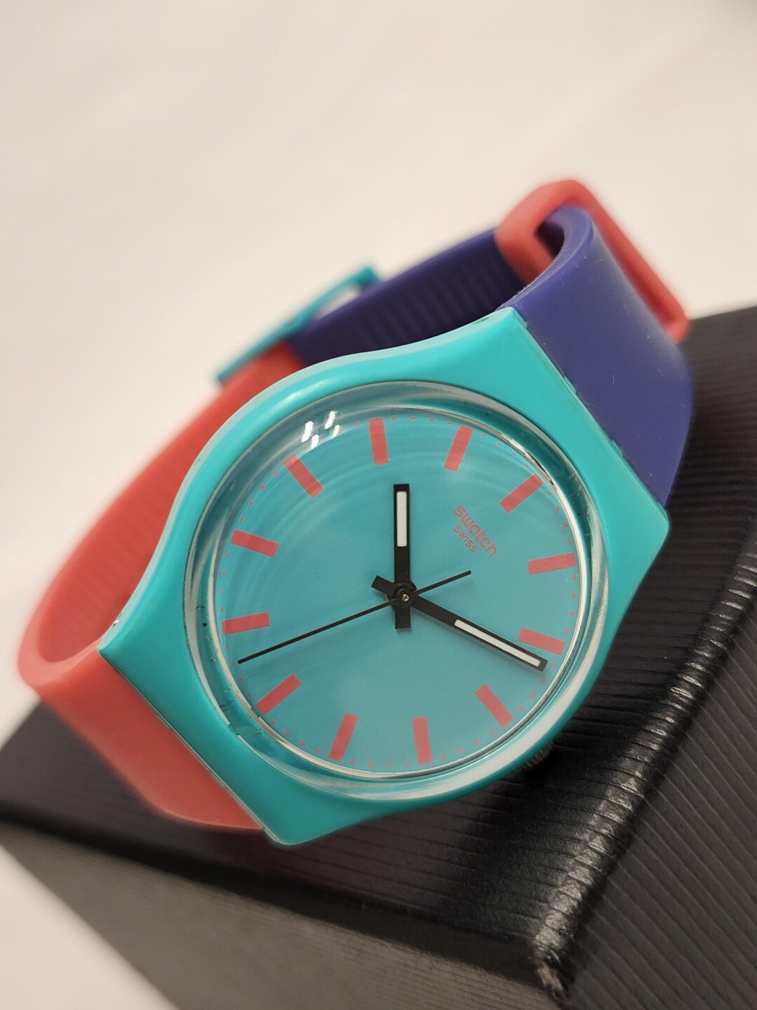 Vintage Swatch Watch Shunbukin GG215 Retro Swatch Watch Multi Color ...