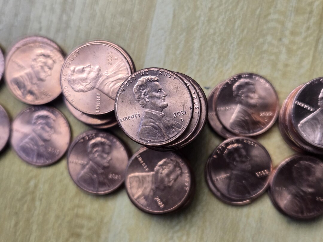 Pennies From 2020s, 1 Cents From 2025, 2024, 2023, 2022, 2021, 2020 - Etsy