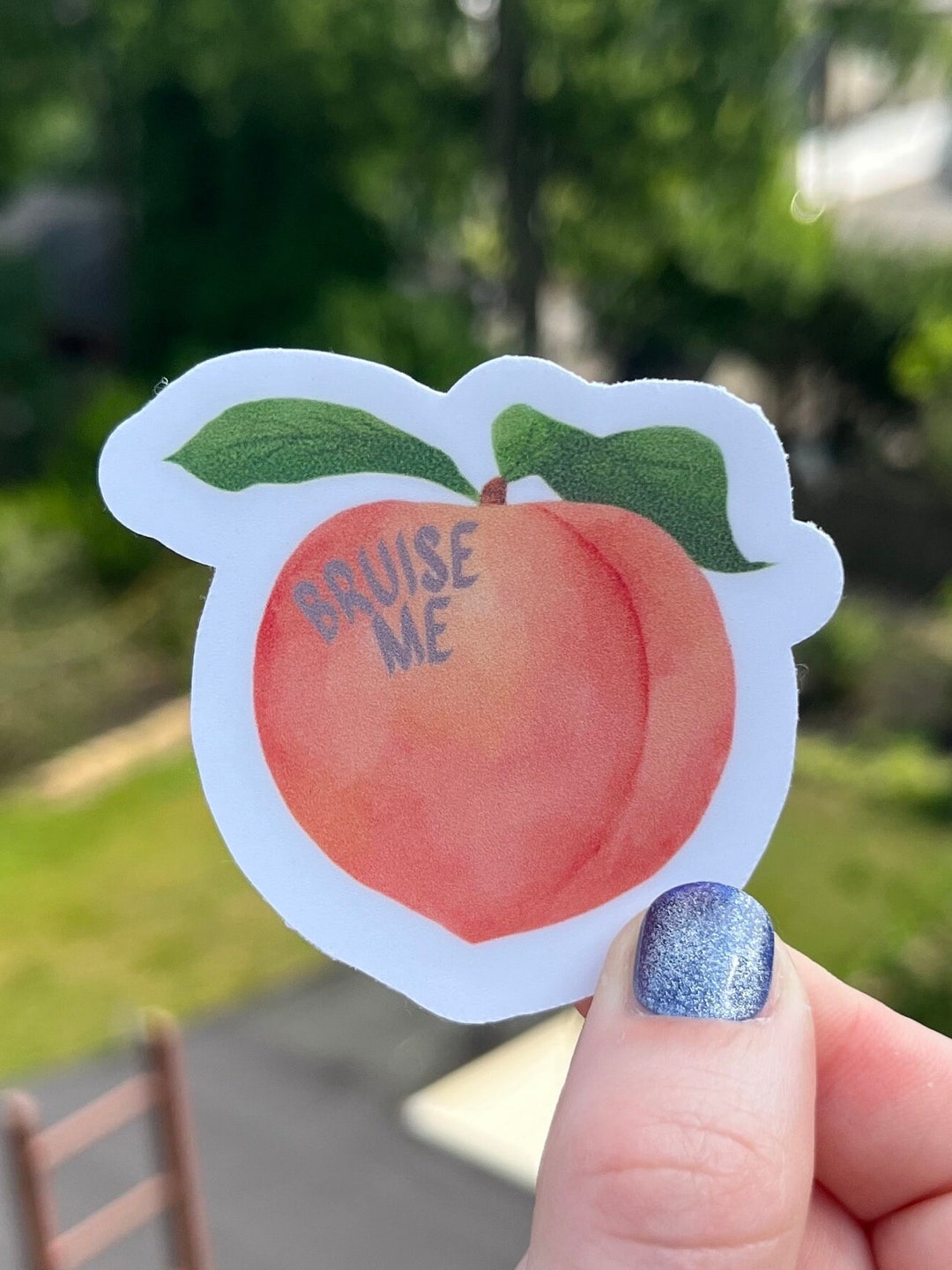 Bruise Me Peach Sticker | Adult Kinky BDSM Funny Cute Sticker - Etsy
