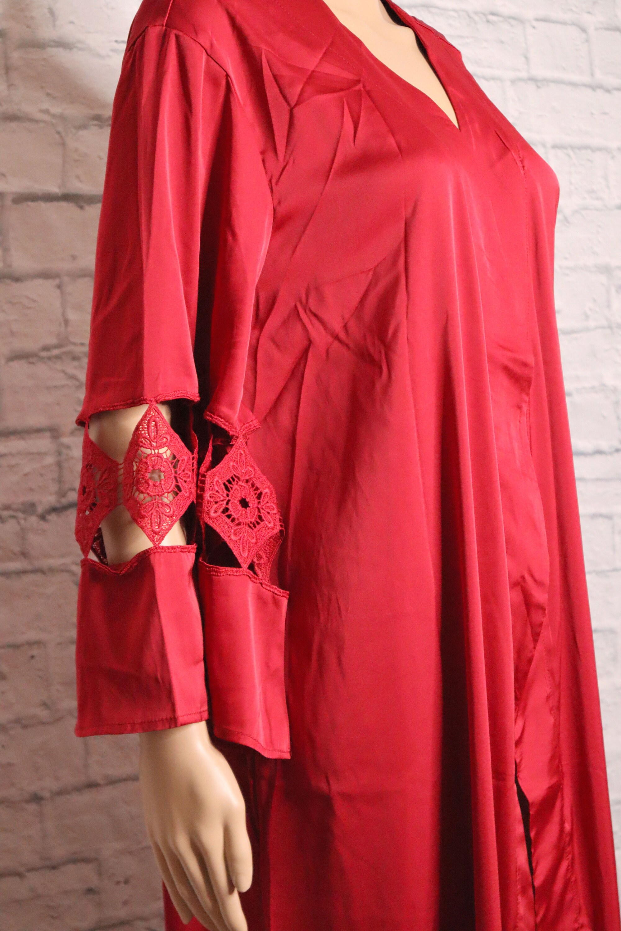 Lace Cut Out Robe - Etsy