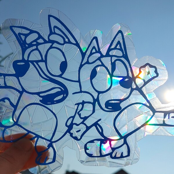 Bluey Window Cling - Etsy