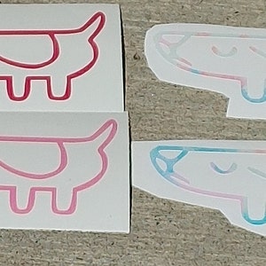 Long Dog Decal Sticker , Car Window - Etsy