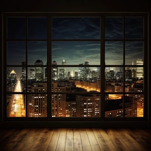 Neon Cityscape Digital Backdrop Collection - 30 Vibrant JPEG Files for ...