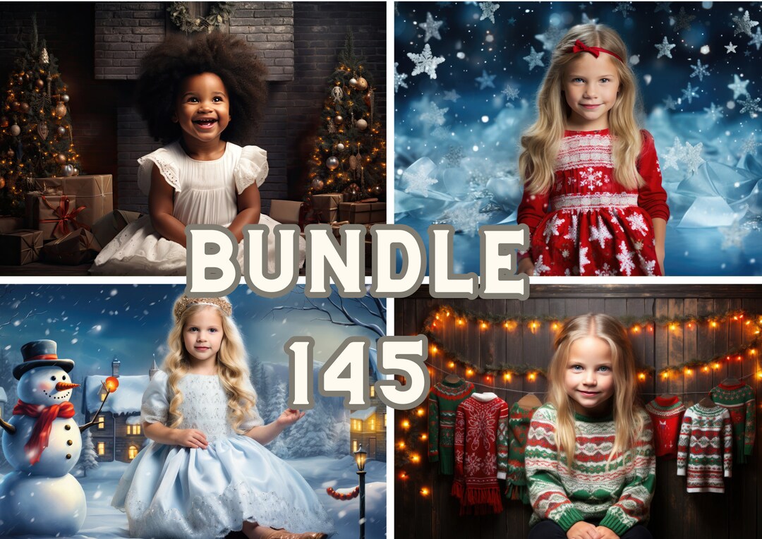 Digital Backdrops: Festive Delight 145 Christmas Digital Backdrops ...