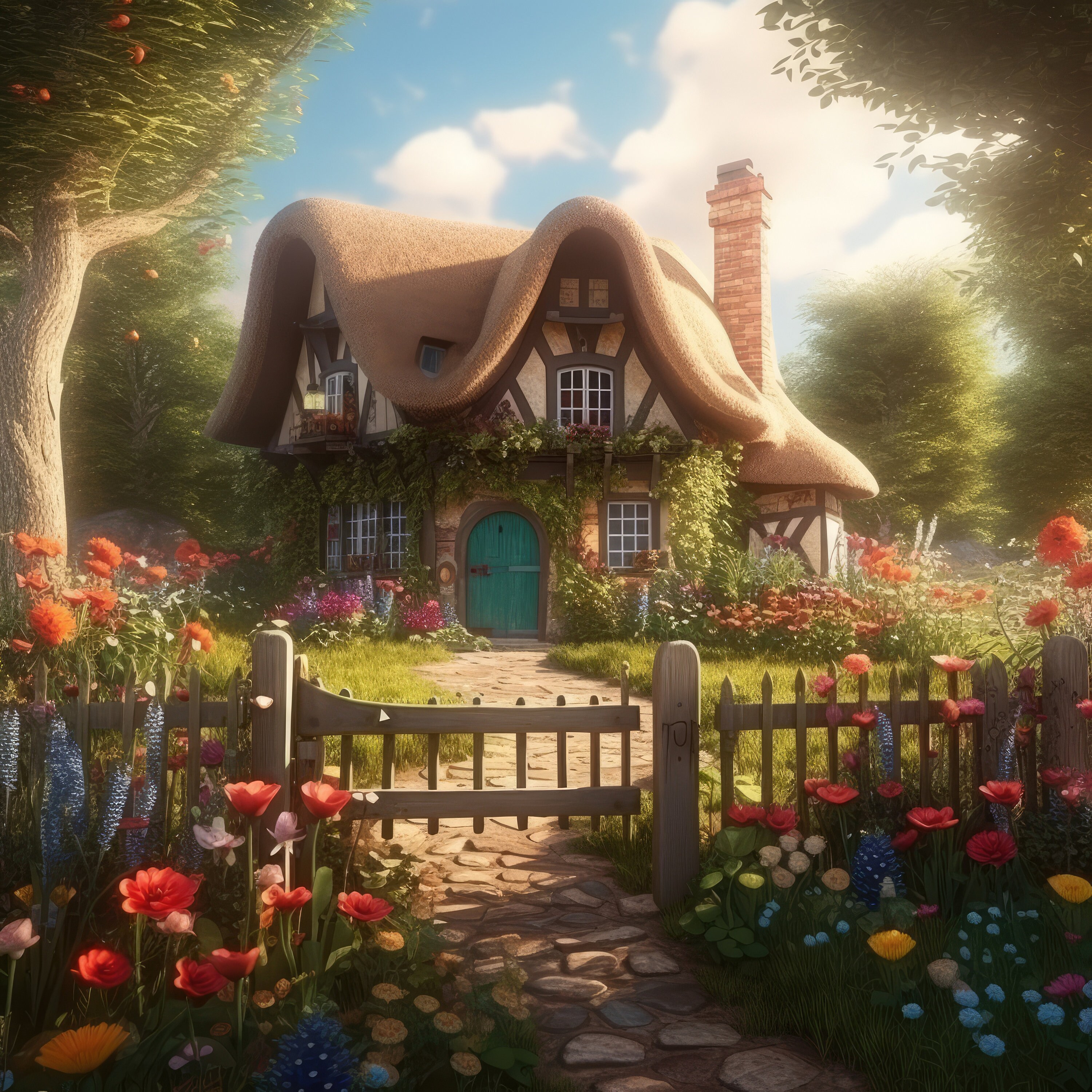 Fairy Tale Cottage Digital Backdrop Collection 75 Jpeg Files - Etsy