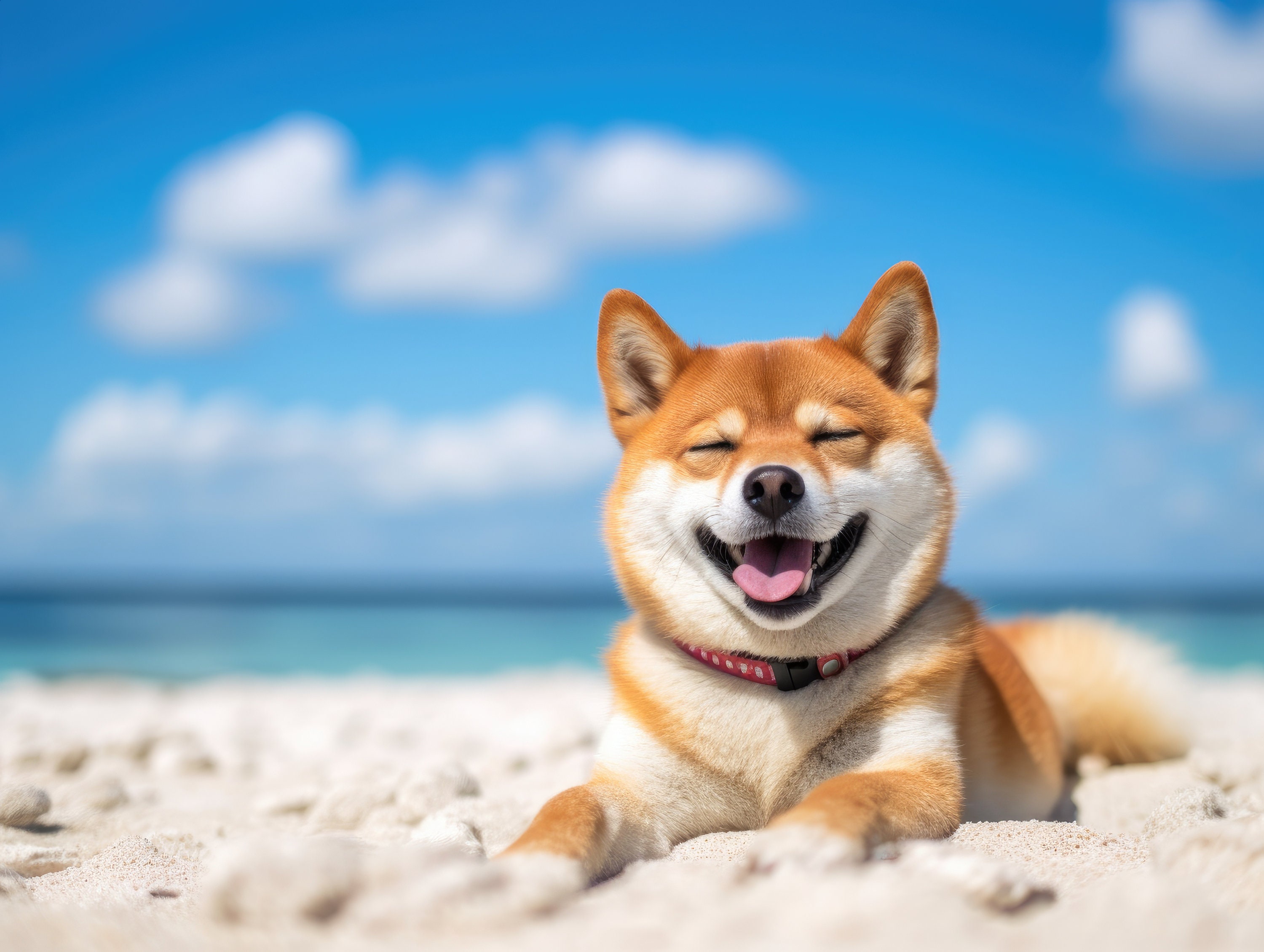Digital Download Photo Backdrop: Shiba Inu in Hawaii - Set of 20 Jpeg ...