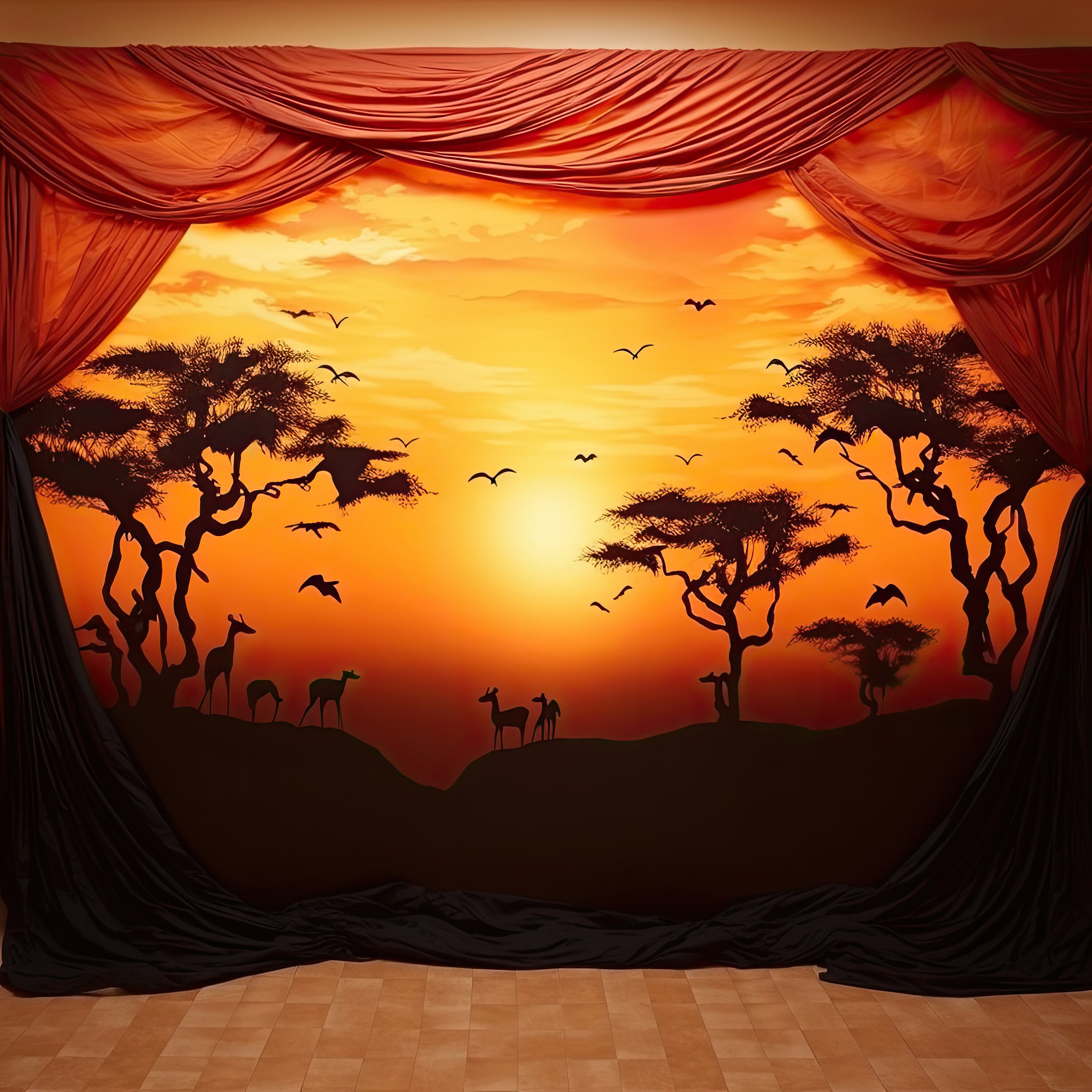 Serengeti Sunset Digital Backdrop Collection 30 Jpeg Files - Etsy