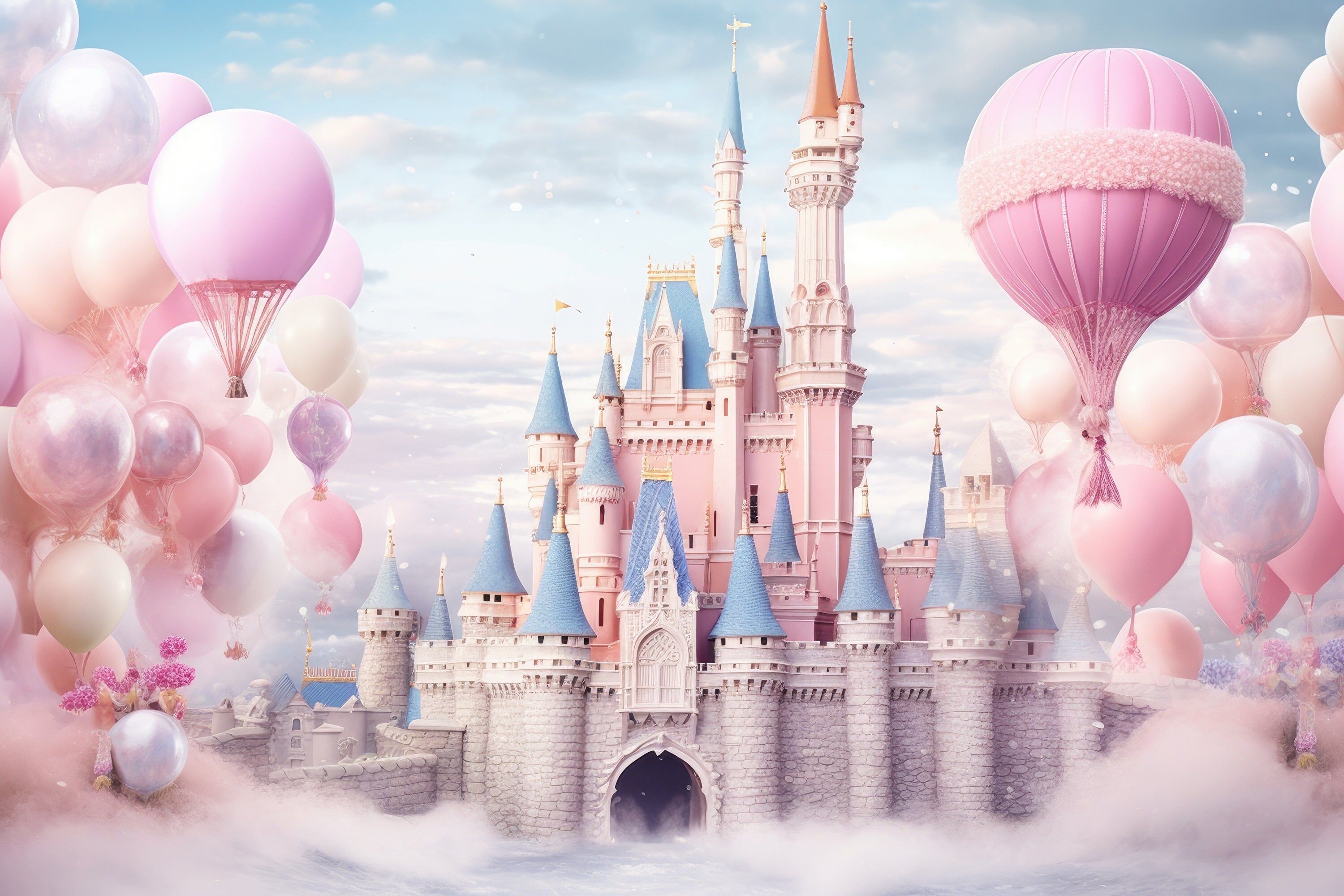 Fairytale Castle Digital Backdrop Collection 45 Jpeg Files - Etsy