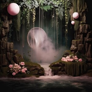 Mystical Waterfall Digital Backdrop Collection - 50 Jpeg Files for ...