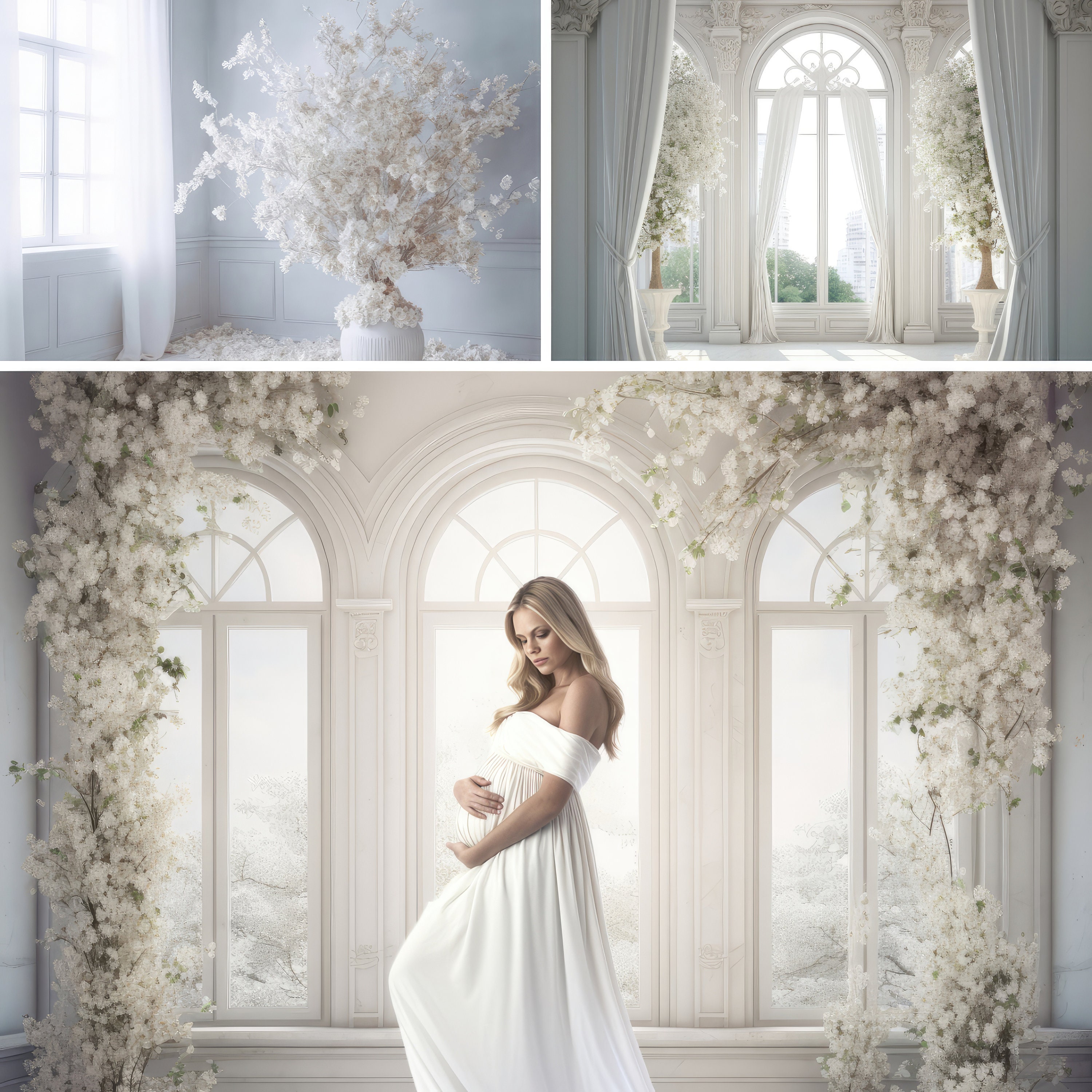 Digital Backdrops: 16x Breathtaking White Room Backgrounds - Etsy