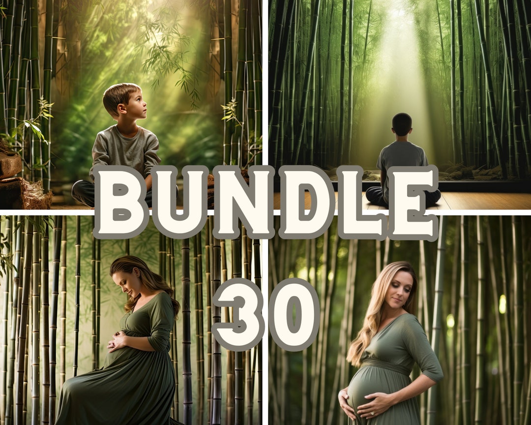 Zen Bamboo Forest Digital Backdrop Collection - 30 Jpeg Files for Download, Studio Backdrops ...