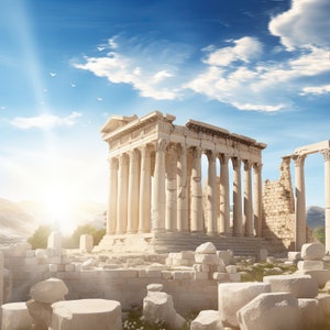 Ancient Greek Ruins Digital Backdrop Collection - 75 Jpeg Files for ...