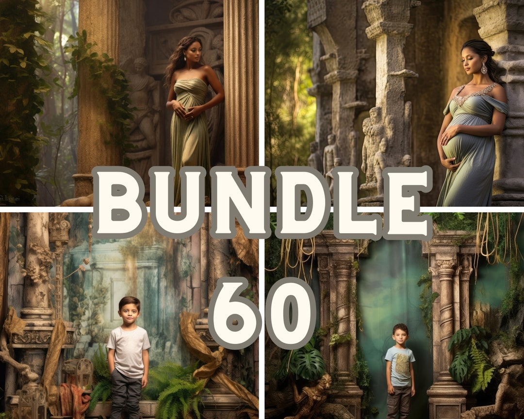 Ancient Ruins Digital Backdrop Collection - 60 Jpeg Files for Download ...