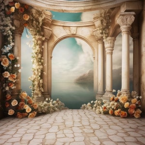 Ancient Greek Ruins Digital Backdrop Collection - 75 Jpeg Files for ...