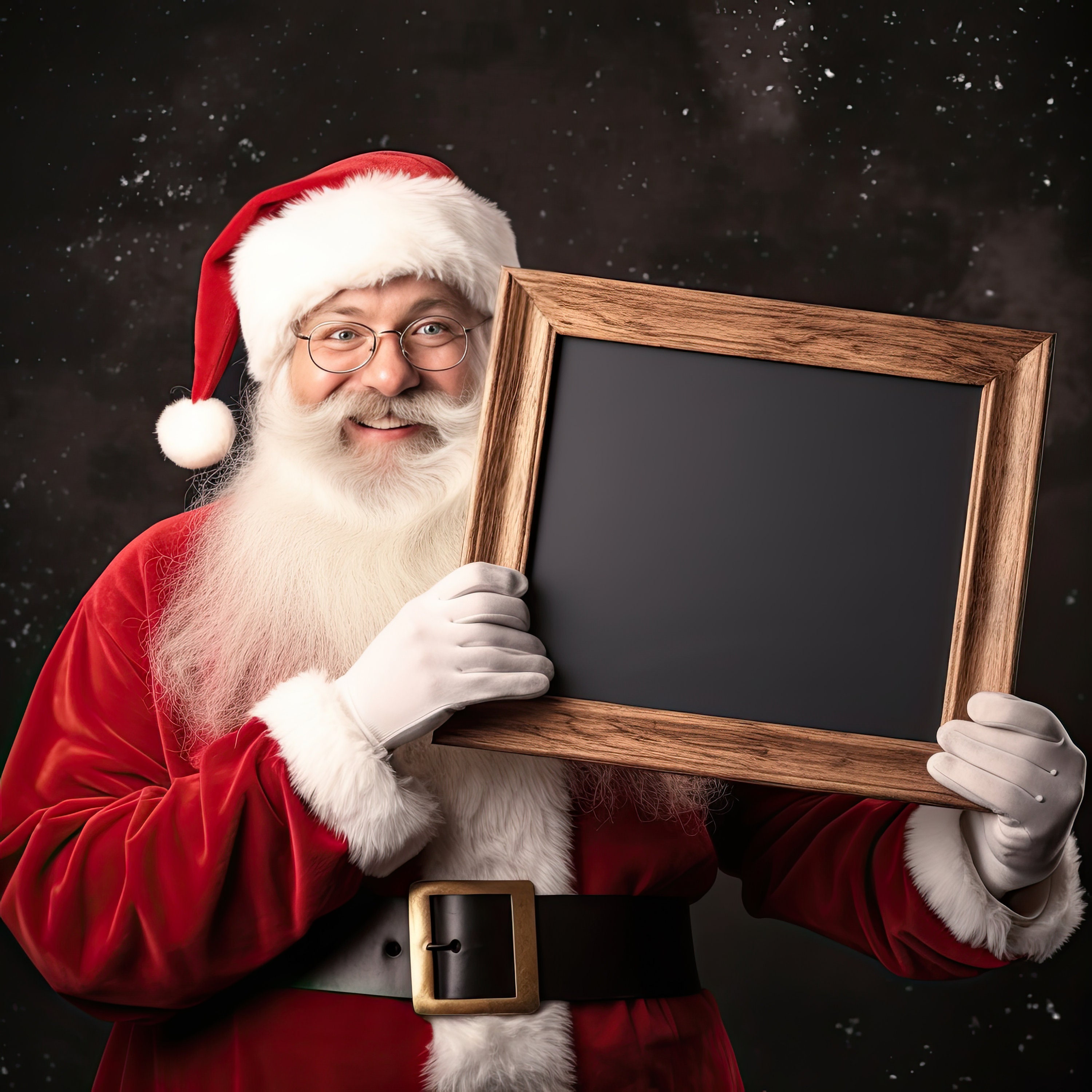 Santa Claus With Frame and Vintage Photobook: 25 Christmas - Etsy