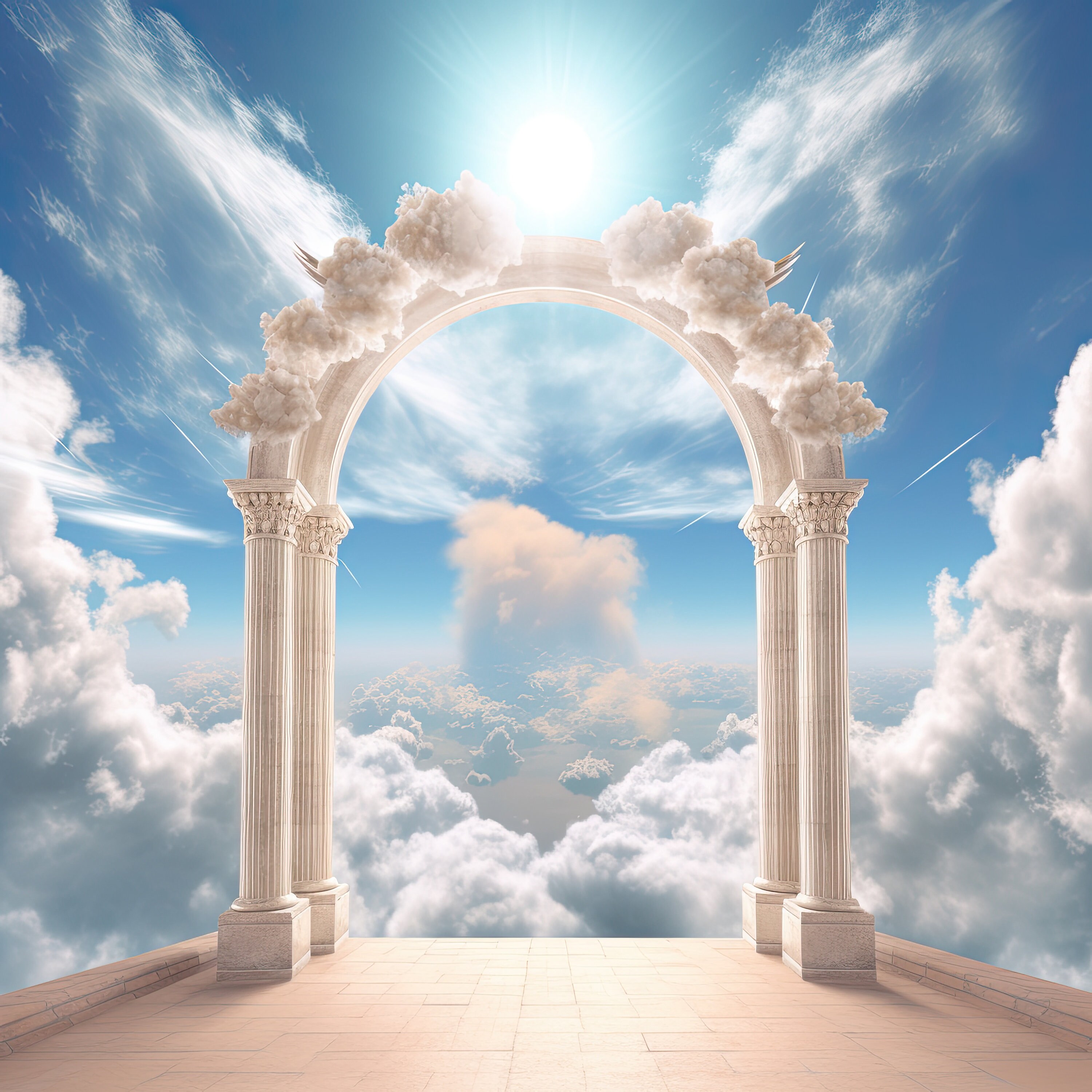 50 Heavenly Stairs to Heaven Digital Backdrops Instant - Etsy