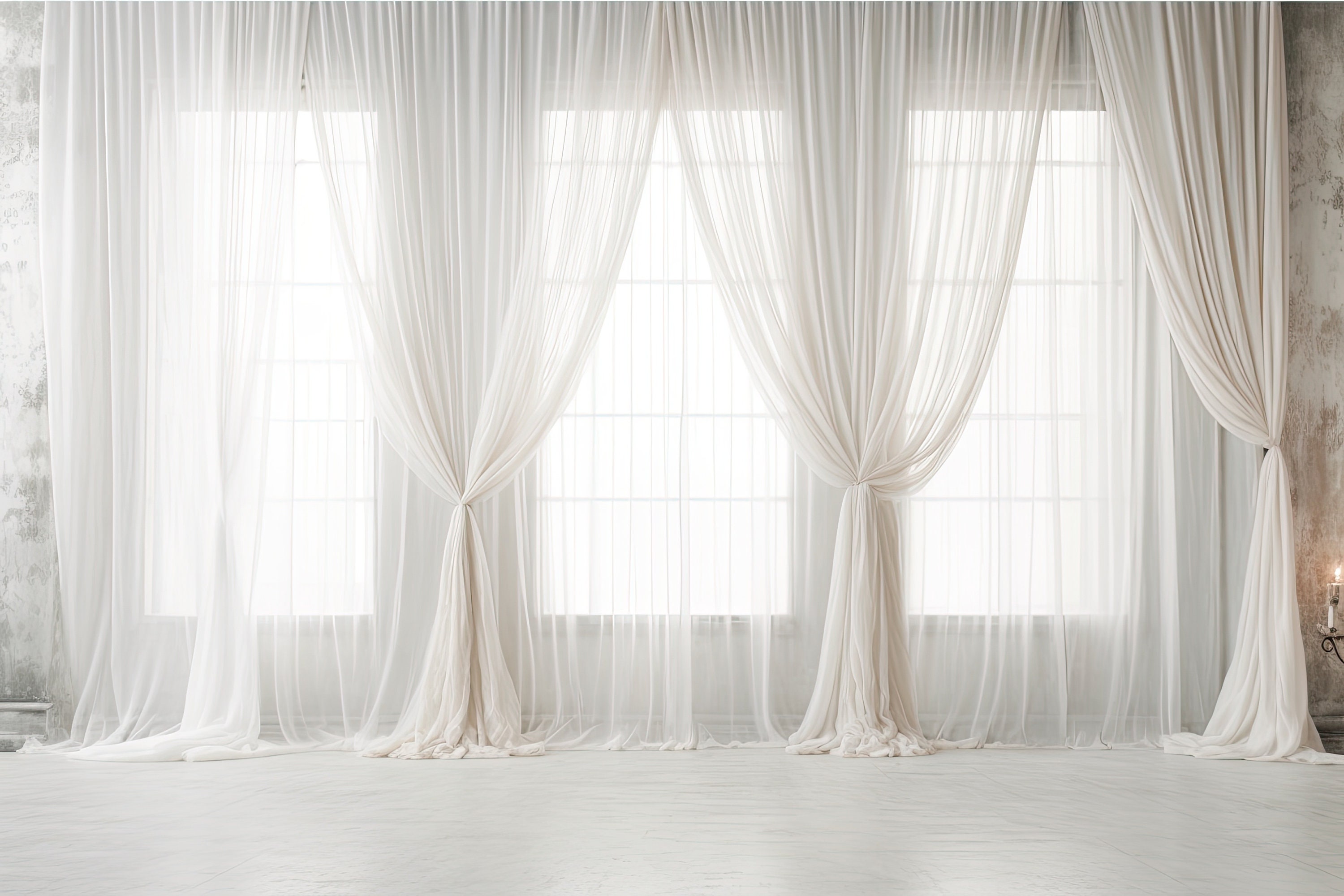 Digital Backdrops: 20x Breathtaking White Dreamy Sheer Curtain - Etsy