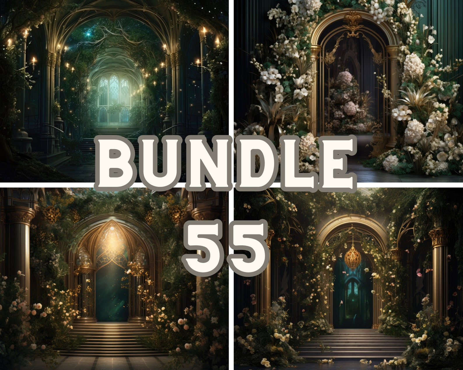 Fantasy Palace Digital Backdrop Collection - 55 JPEG Files for Instant ...