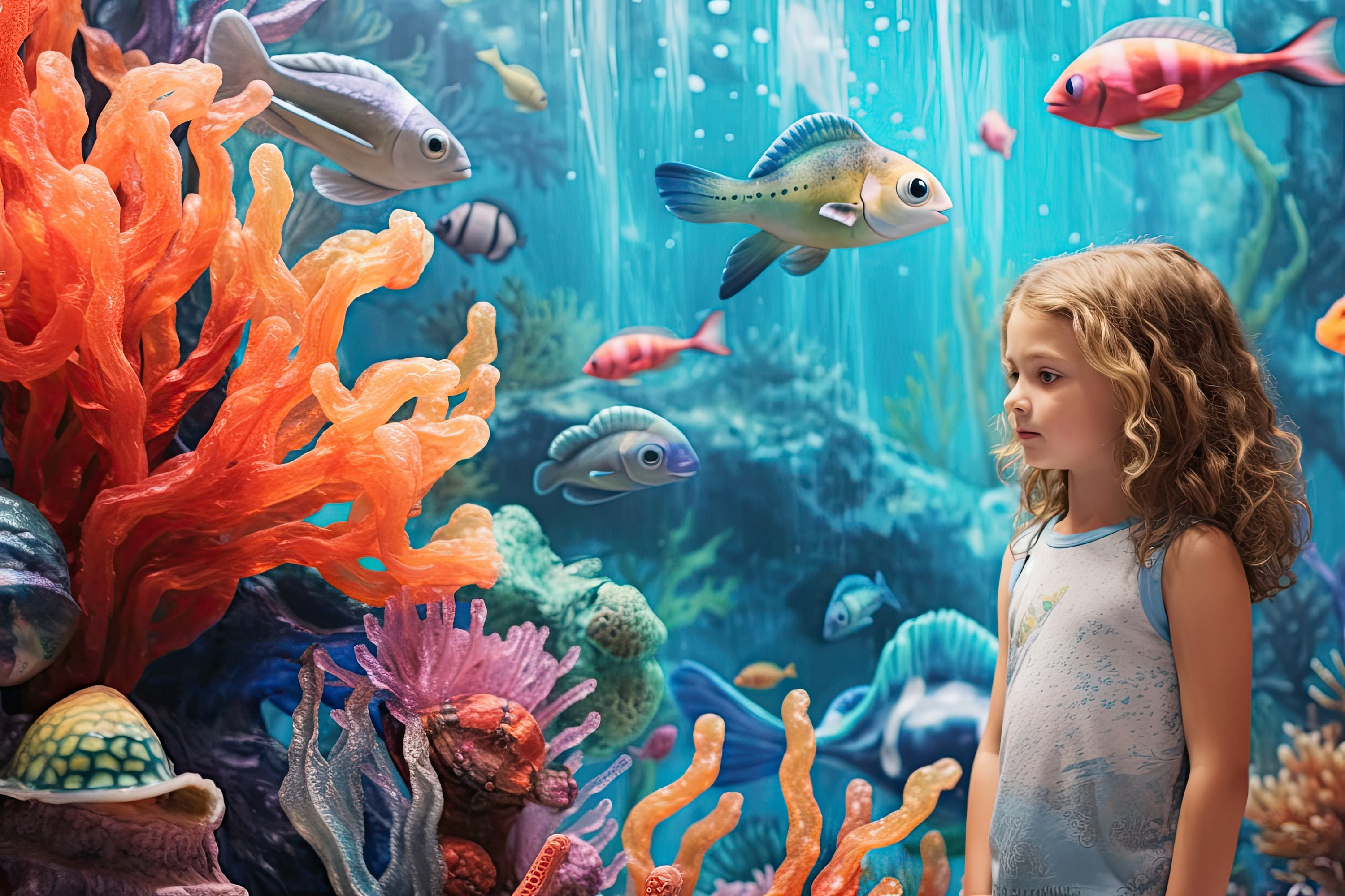 Underwater Wonderland Digital Backdrop Set of 40 - Instant Download ...