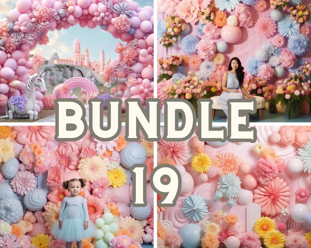 Whimsical Wonderland Digital Backdrop Collection - 19 Jpeg Files for ...