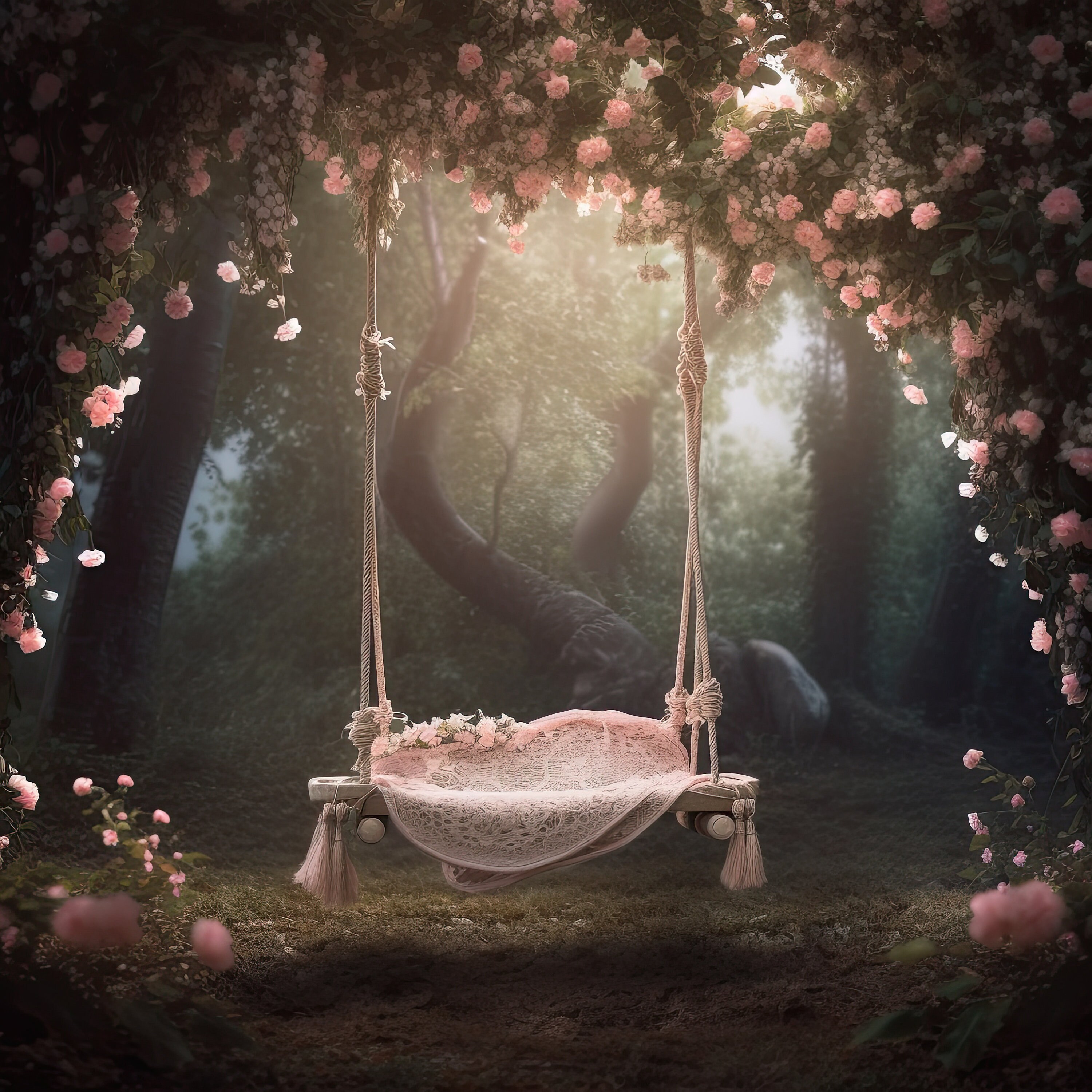 Enchanted Garden Swing Digital Backdrop Collection 60 Jpeg - Etsy