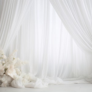 Digital Backdrops: 30x Breathtaking White Dreamy Sheer Curtain ...