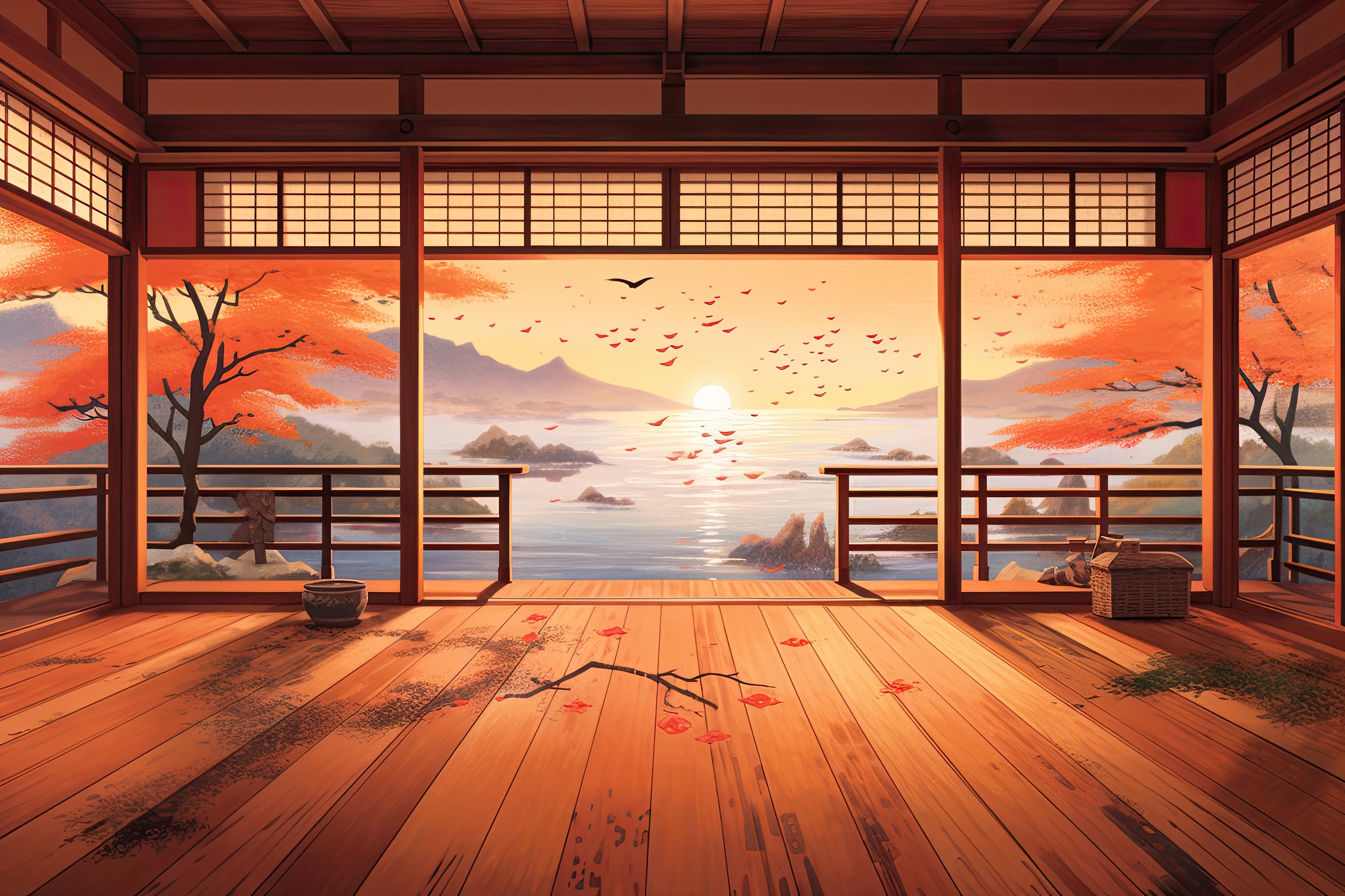 Digital Backdrops: Japanese House Digital Backdrop Collection - Etsy