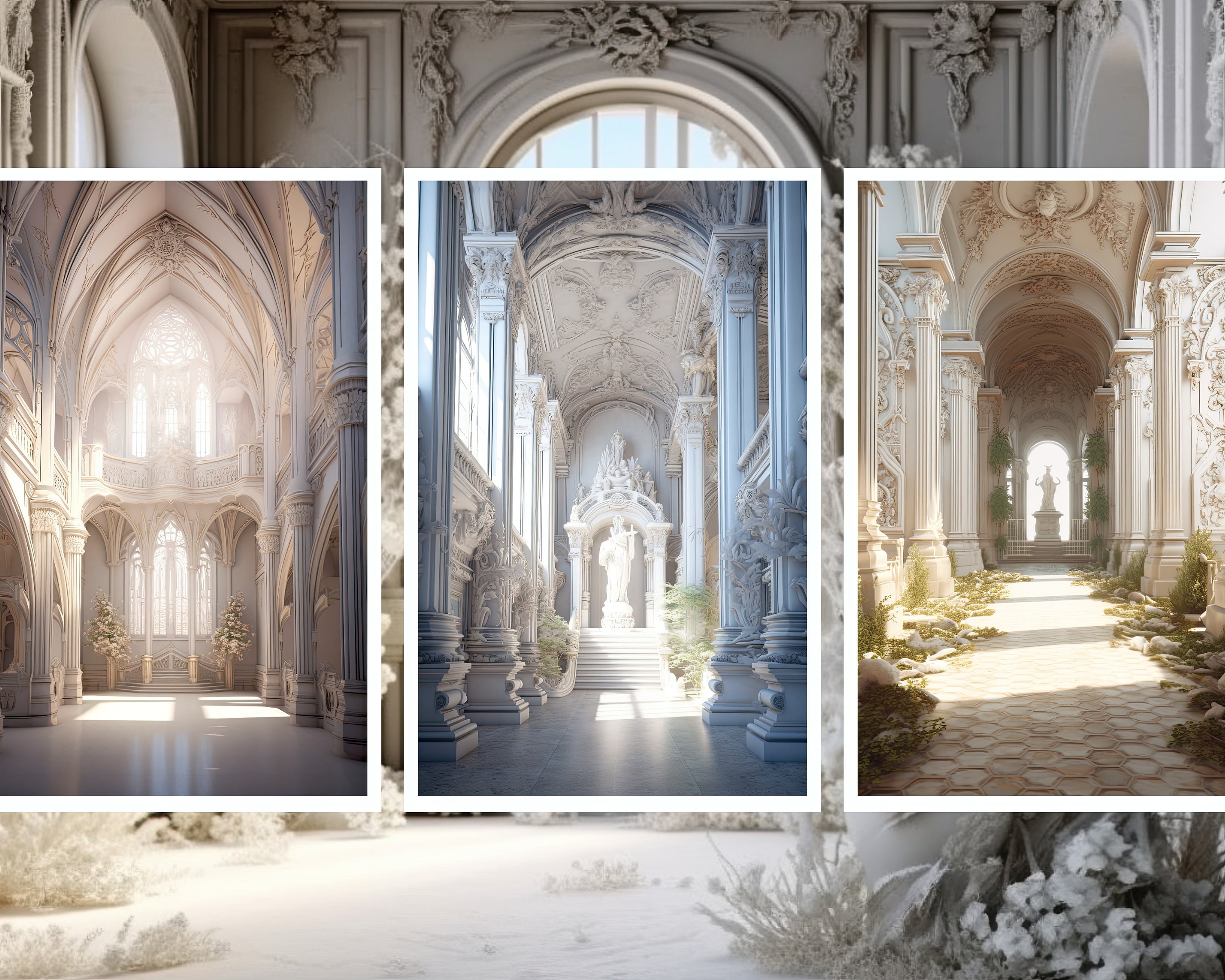 Digital Backdrops: 27x Breathtaking White Room Backgrounds - Etsy