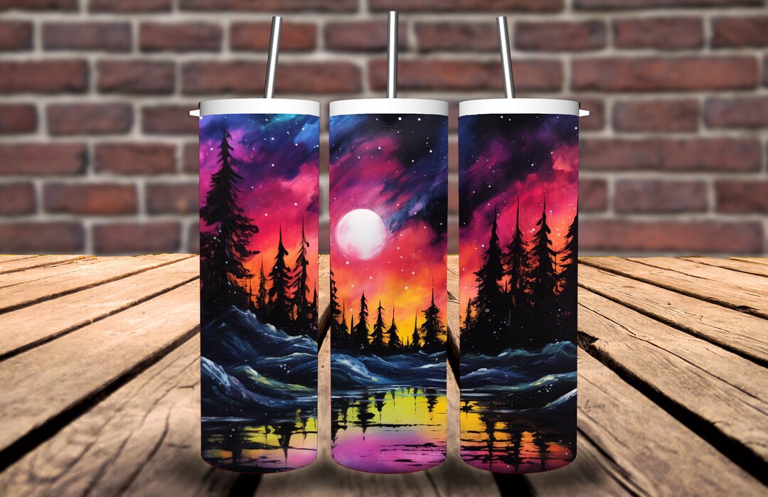 Colorful Landscape Illusionary Spray Paint Art Digital Download - Set ...