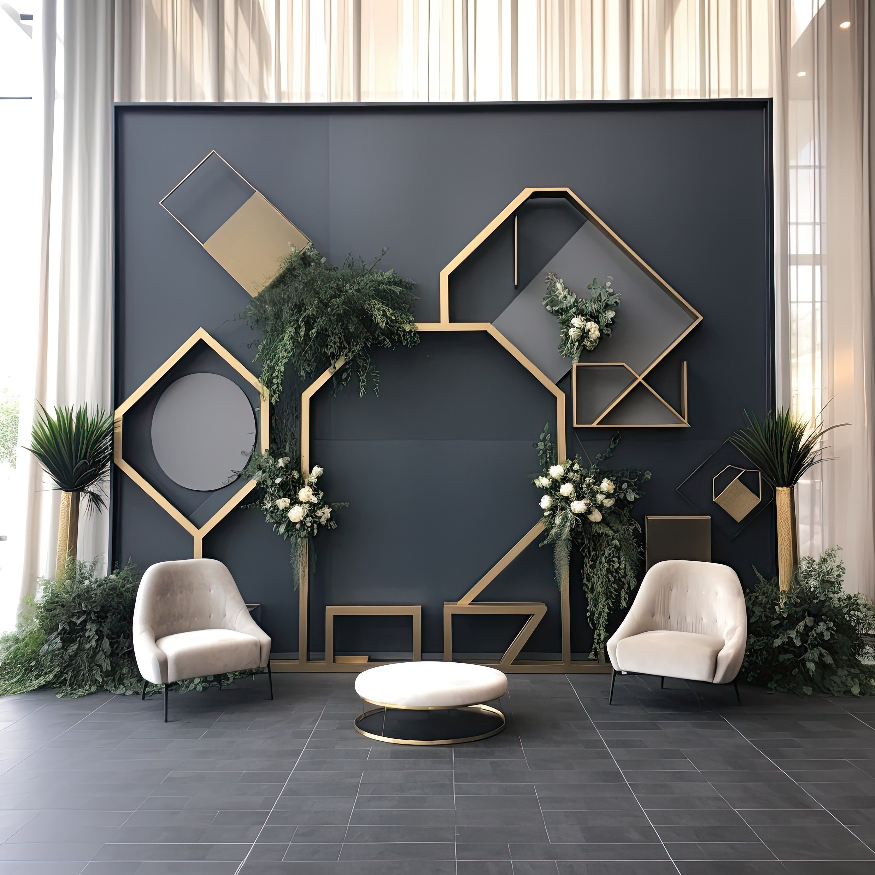 Modern Geometric Digital Backdrop Collection - 45 Jpeg Files for ...