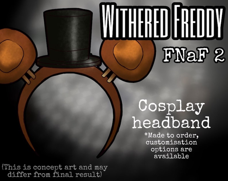 Fnaf Freddy Fazbear Cosplay Headbands NEW ADDTION - Etsy