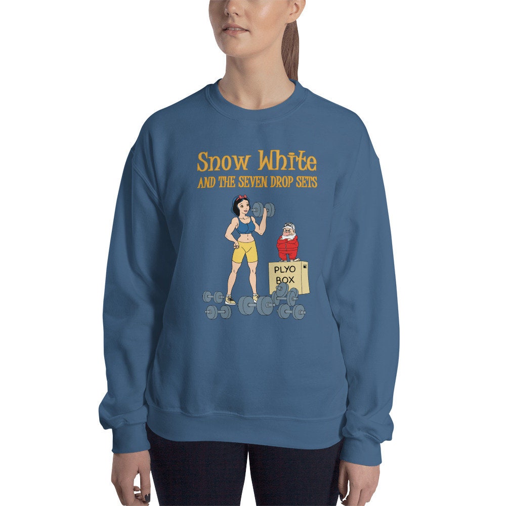 Disney Princess Gym Sweatshirt, Soft Aesthetic Women Workout Sweats ...