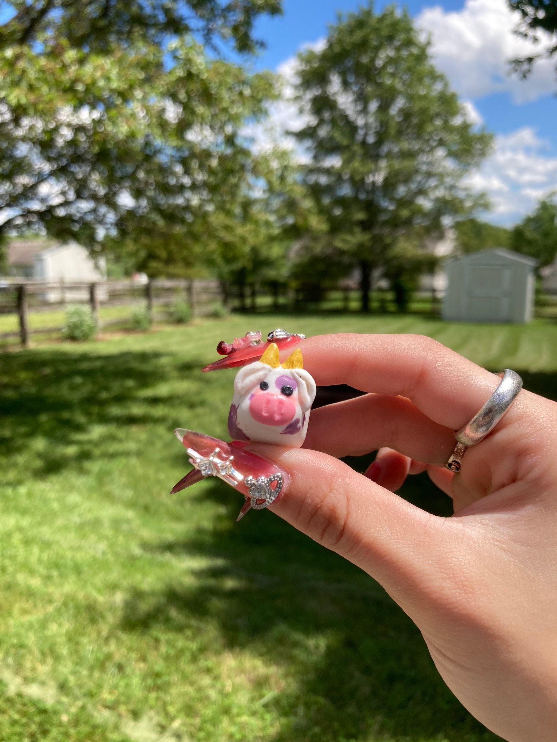 Cow Polymer Clay Artisan Keycaps - Etsy